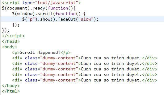 Khám phá sự kiện trong jQuery: Mouse event và Keyboard Event