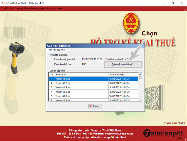 Bí quyết: Cách nâng cấp HTKK lên phiên bản mới nhất