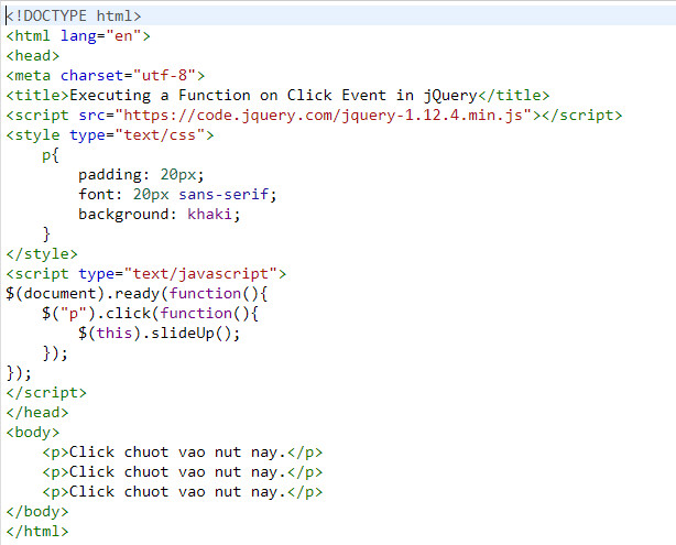 Khám phá sự kiện trong jQuery: Mouse event và Keyboard Event