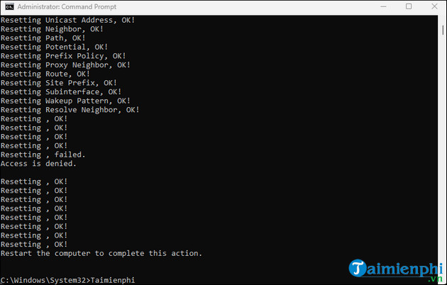 Cách thiết lập lại TCP/IP trên Windows 11/10/8/7/XP & Vista một cách dễ dàng nhất