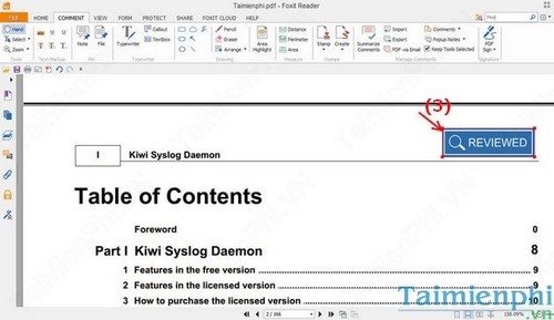 Bước 1: Sử dụng tính năng đóng dấu mộc Stamp trong Foxit Reader cho tài ...