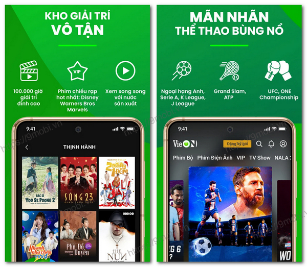 Khám phá ngay VieON - Ứng dụng giải trí đa năng cho phim, bóng đá và TV