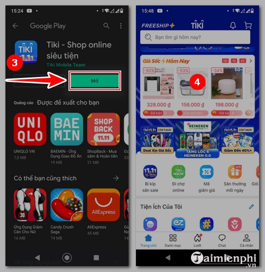 Bí quyết cài đặt và sử dụng ứng dụng Tiki trên điện thoại Android ...