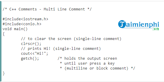 Hướng dẫn về Comment trong C++, cú pháp và ví dụ minh họa