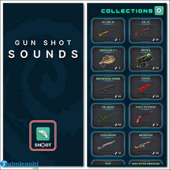Bí quyết tải và trải nghiệm Shotgun Sounds Gun Simulator trên điện thoại