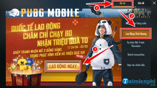 Bí quyết sở hữu ngay skin Panda Mập Mạp PUBG Mobile không tốn phí