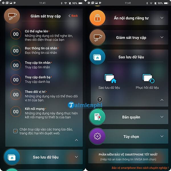 Những Điểm Đặc Sắc của Bkav Mobile Security trên Bphone 3