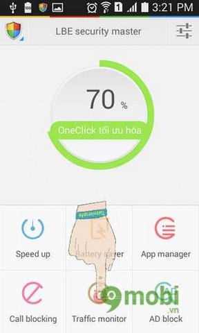 Giám sát và quản lý kết nối mạng với LBE Security Master trên Android