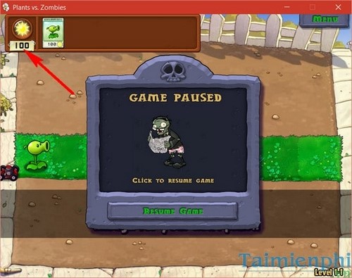 Thay đổi thông số trong trò chơi Plants vs. Zombies bằng Cheat Engine 6 ...