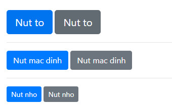 Tạo và tùy chỉnh Button (nút) trong Bootstrap
