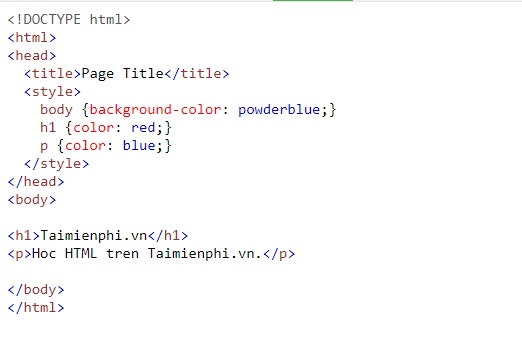Phần tử head trong HTML: Cấu trúc và ví dụ
