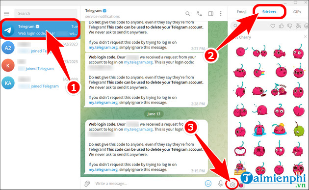 Bí quyết tải sticker trên Telegram cho Android, iOS và PC