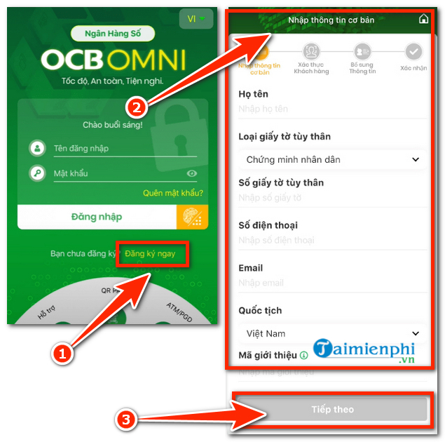 Hướng dẫn đăng ký Internet Banking OCB thông qua ứng dụng và tại quầy ...