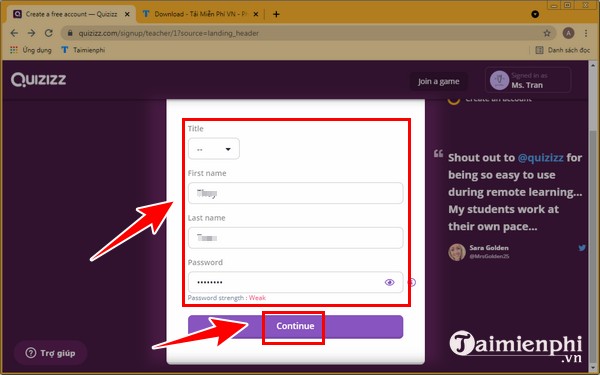 Bí quyết đăng ký tài khoản trên Quizizz và tạo tài khoản cho giáo viên ...