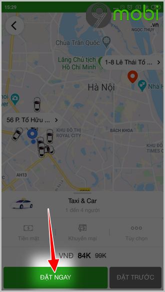 Cách sử dụng ứng dụng GV Taxi để đặt xe, gọi xe ôm và taxi công nghệ.