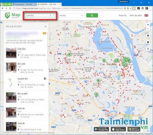 Khám phá thế giới của cà phê với Cốc Cốc Map, tìm quán cà phê gần nhất ...