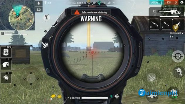 Bí quyết tồn tại khi đấu Free Fire và vòng tròn rút ngắn