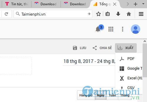 Bí quyết xuất dữ liệu từ Google Analytics với định dạng Excel, csv, pdf