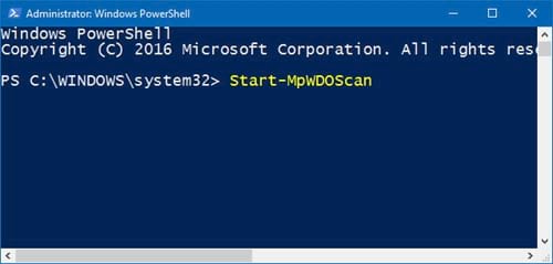 Bí quyết quét virus Offline trên Windows Defender bằng PowerShell trên ...