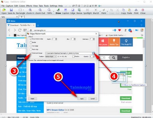 Tự động đính kèm watermark khi chụp ảnh màn hình bằng FastStone Capture