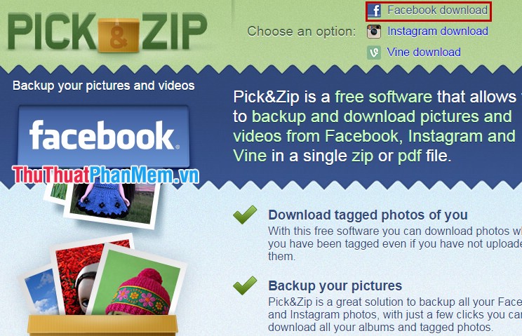 Tải về toàn bộ album ảnh từ Facebook về máy tính ngay hôm nay!