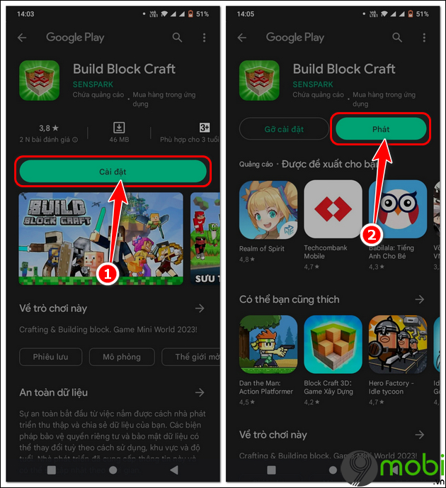 Bí quyết tải và trải nghiệm Build Block Craft trên điện thoại Android, iPhone