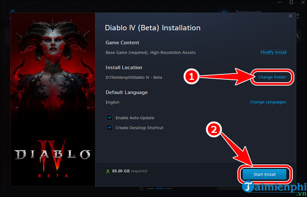 Bí quyết tải, lắp đặt và trải nghiệm Diablo 4 trên máy tính thông qua ứng dụng Battle.Net