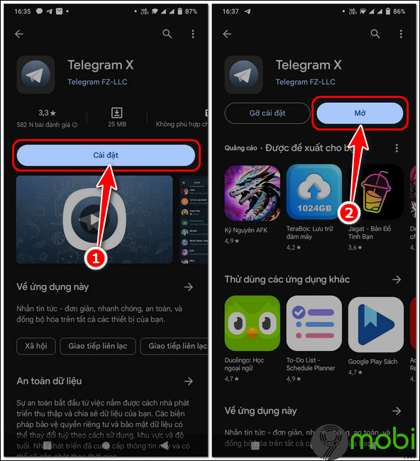 Tải ngay Telegram X mới nhất cho Android và iPhone!