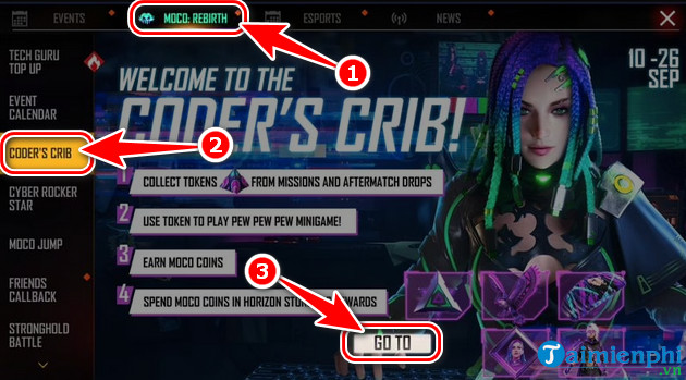 Bí quyết đánh thức tinh thần nhân vật Moco trong Free Fire