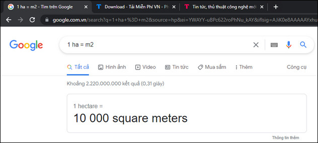 Quy đổi diện tích 1 hecta thành mét vuông một cách nhanh chóng