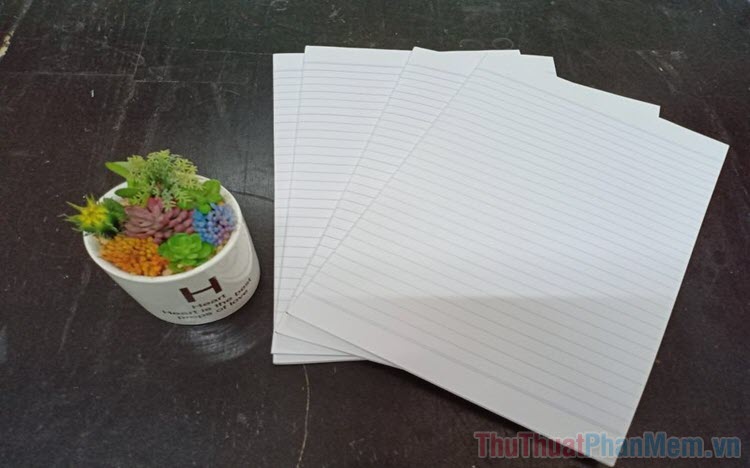 Mẫu giấy A4 kẻ ngang file Word cho in ấn