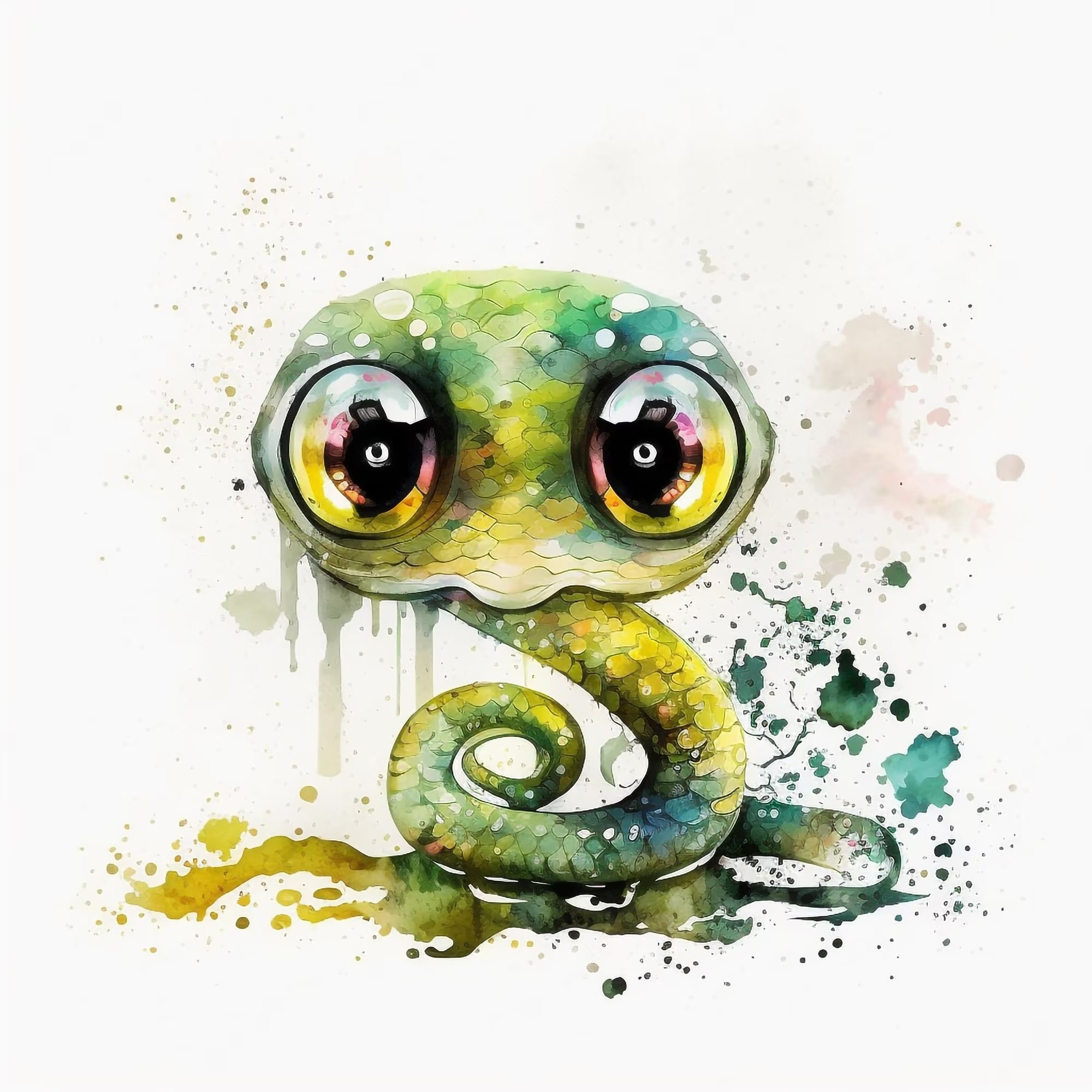 Ảnh rắn chibi xinh xắn, dễ thương và đẹp nhất