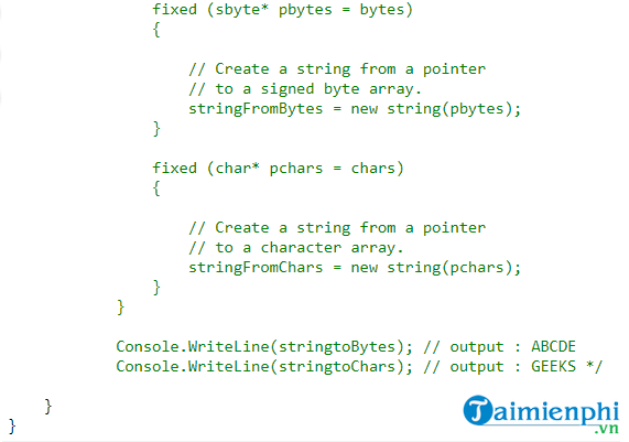 Chuỗi (string) trong C# - Bí mật và Cách tạo nhanh chuỗi!