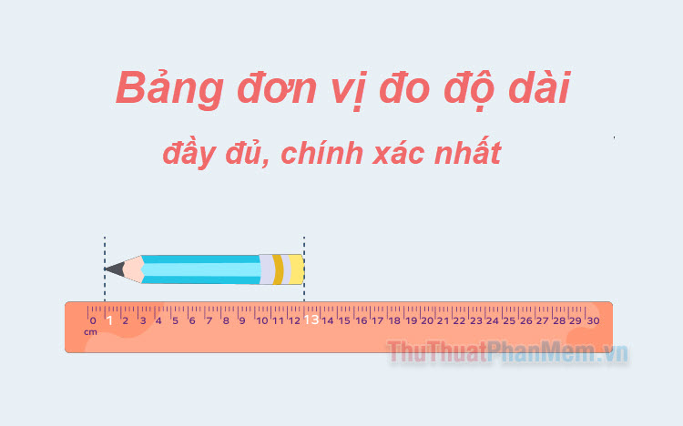 Bảng đo độ dài đầy đủ và chính xác