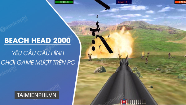Chế độ chơi Beach Head 2000 trên máy tính