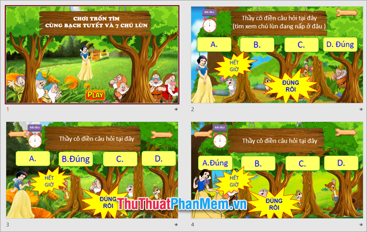 Mẫu PowerPoint trò chơi trắc nghiệm - Sáng tạo và Miễn phí