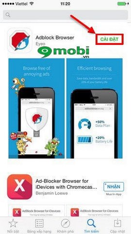 Cách cài đặt Adblock Browser trên iPhone và Thiết lập trình duyệt Adblock trên iP