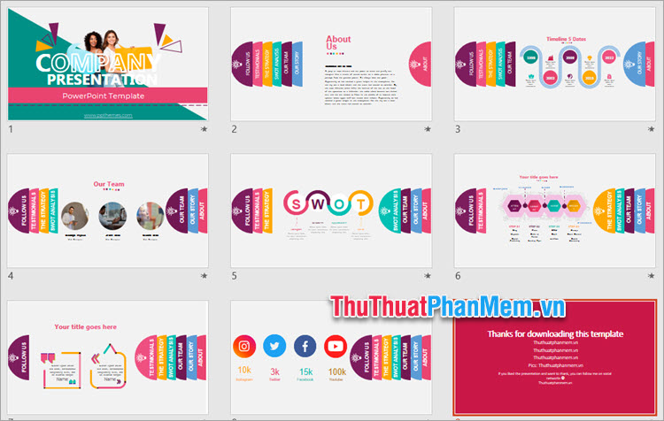 Bộ sưu tập mẫu PowerPoint với hiệu ứng Morph đẹp mắt