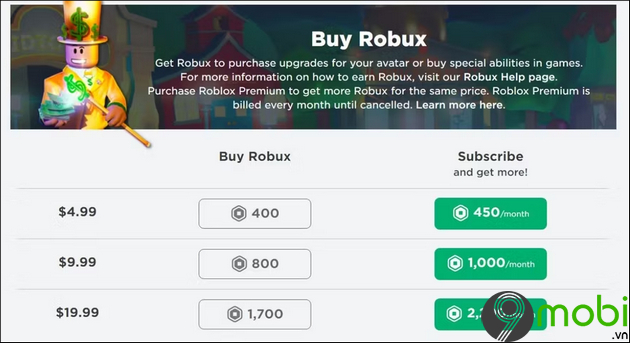 Cách nhận Robux miễn phí hàng mới năm 2023 trên Roblox