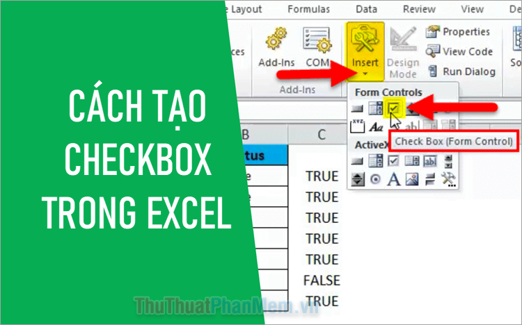 Hướng dẫn tạo ô tích trong Excel