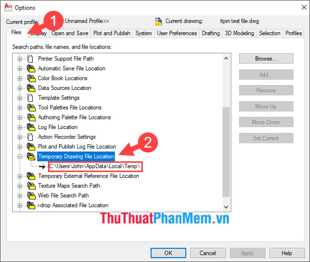 Cách khôi phục file AutoCAD khi quên lưu