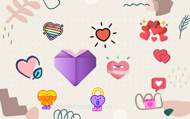 Bộ sưu tập biểu tượng trái tim tuyệt vời