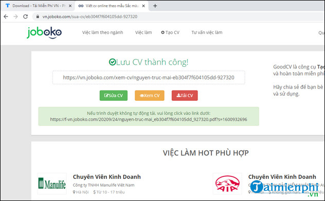 Hướng dẫn tạo CV online với Joboko, mẹo tạo CV xin việc hiệu quả