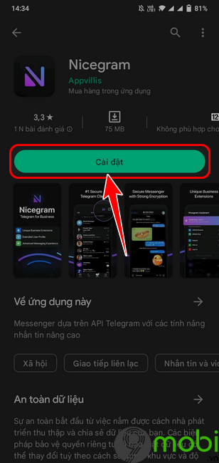 Hướng dẫn cài đặt Nicegram cho điện thoại Android và iPhone