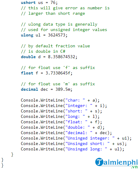 Đối với thế giới của C#, những Đỉnh cao của Dữ liệu: Giá trị, Tham ...
