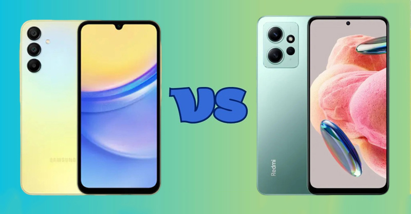 Comparing Samsung Galaxy A15 and Redmi Note 12