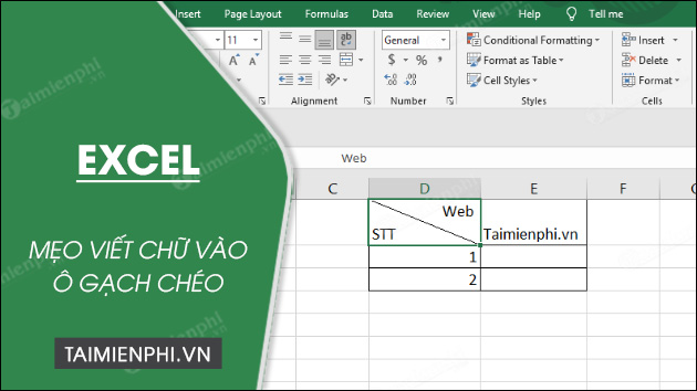 Quick and Easy Way to Write Diagonal Text in Excel in 3 Steps