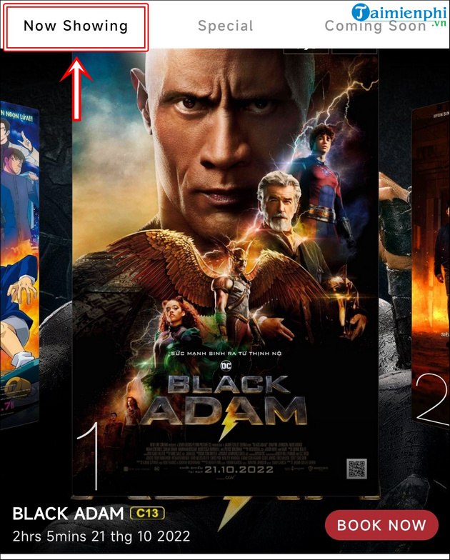 CGV movie schedule, keeping you updated on film screening times at C