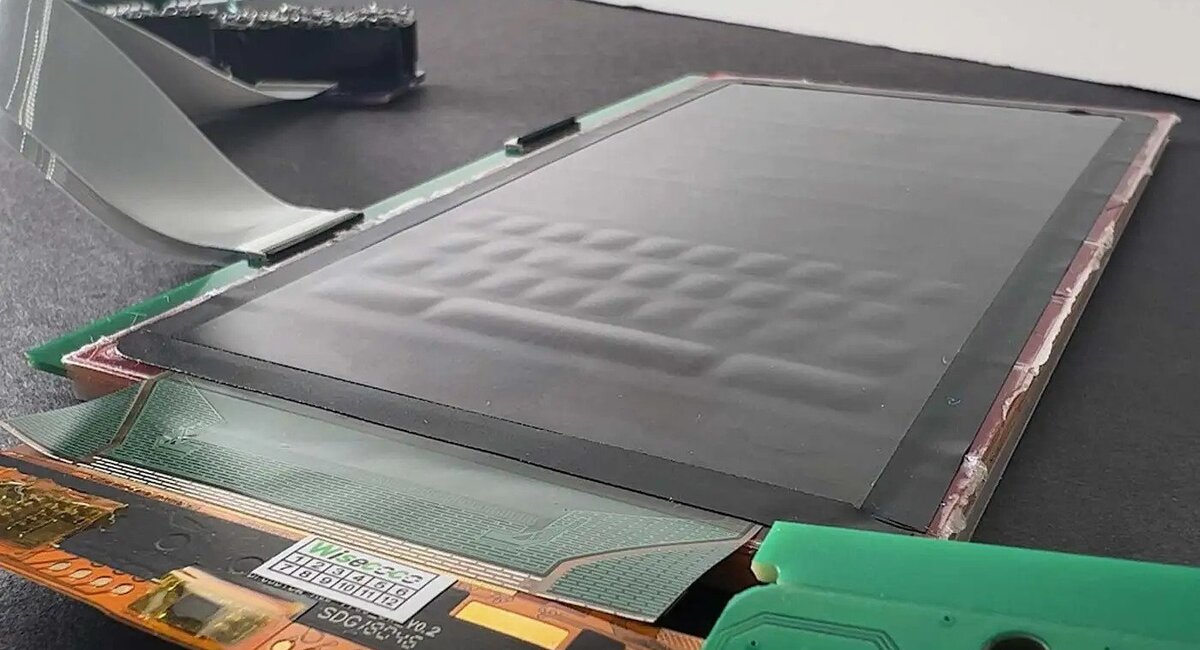 Successful research on OLED display with inflatable keyboard