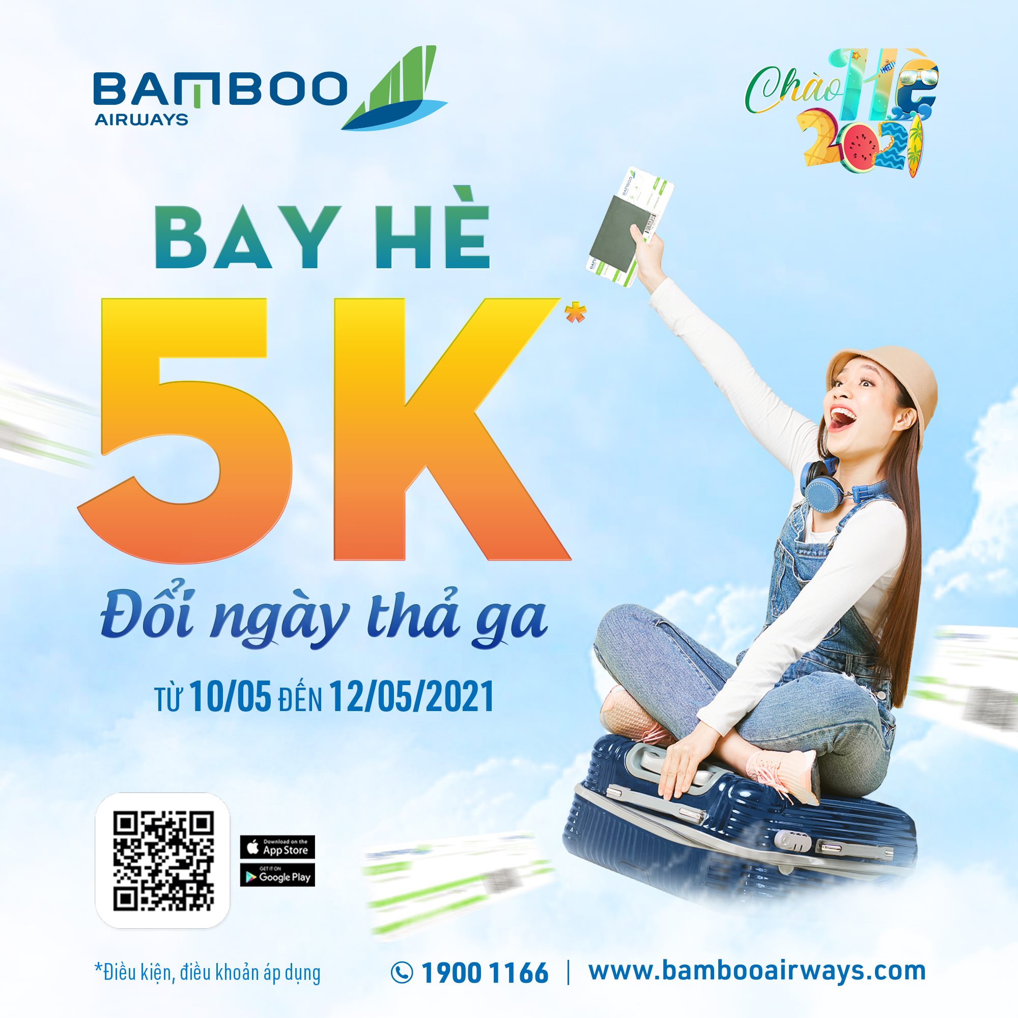 Exclusive offer from Bamboo Airways: 'Summer Soaring 5k – Fly Freely' program